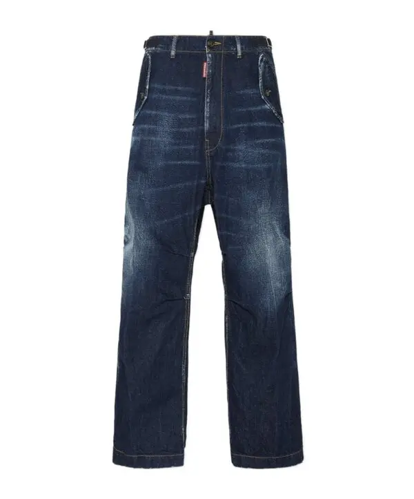 Dsquared2 Wide-leg Utility Denim Pants