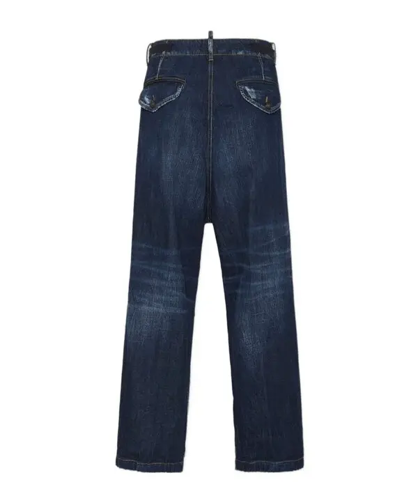 Dsquared2 Wide-leg Utility Denim Pants