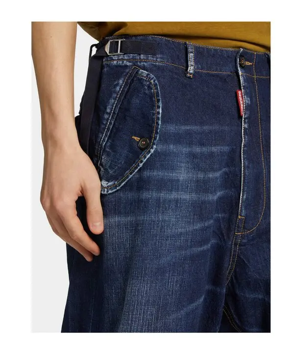 Dsquared2 Wide-leg Utility Denim Pants