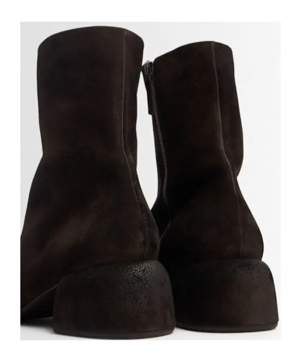 Marsèll Suede Ankle Boots With Side Zip