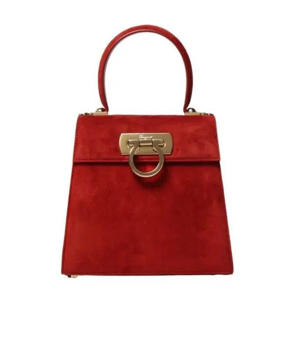 FERRAGAMO Gancini Flip-lock Top Handle Bag