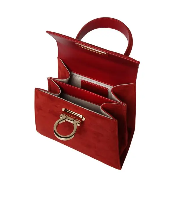 FERRAGAMO Gancini Flip-lock Top Handle Bag