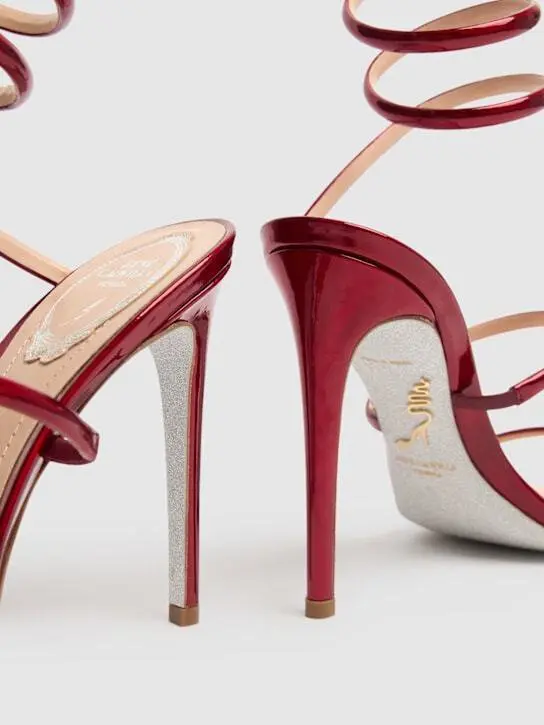 Rene Caovilla Spiral High-heeled Sandals - Red