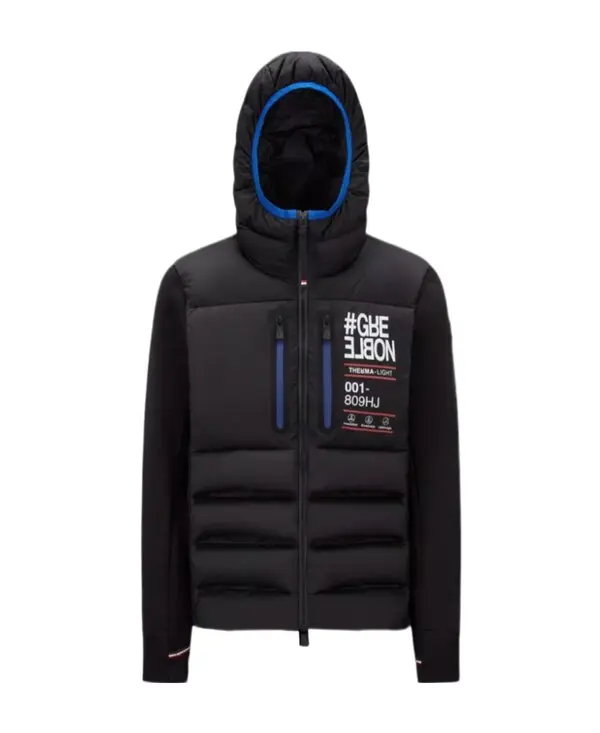 Moncler Padded Fleece Zip-up Hoodie With Waterproof Zippers