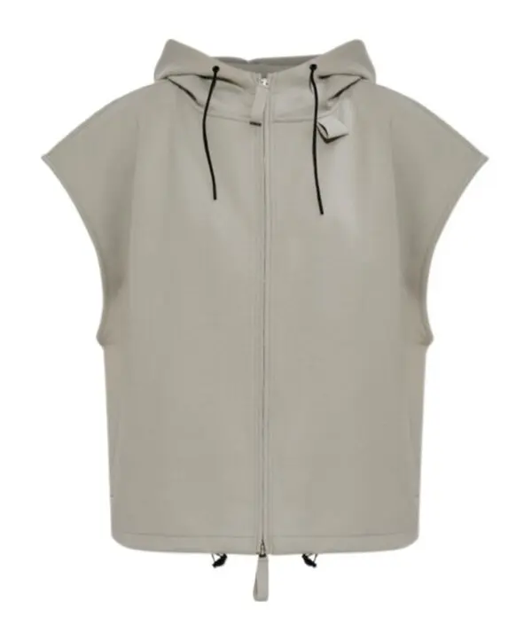 IRO PARIS Sleeveless Zipper Sweatshirt - Gray