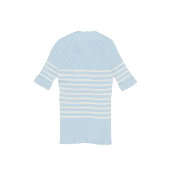 Dior Dioriviera Short-sleeved Fitted Sweater - Blue