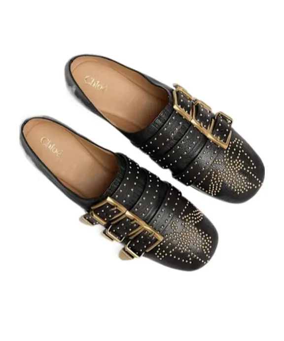 Chloé Ballerina Flats With Stud Embellishments