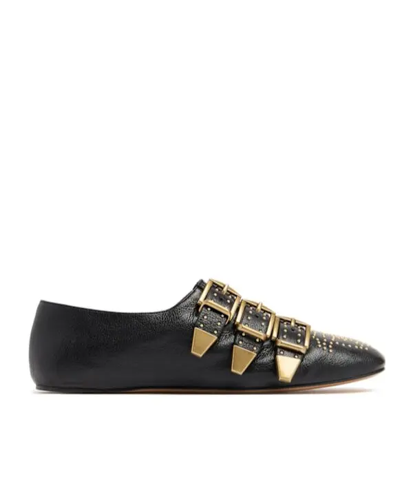 Chloé Ballerina Flats With Stud Embellishments