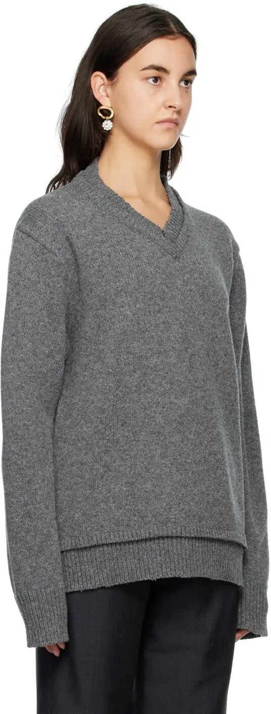 MAISON MARGIELA Four-stitch V-neck Jumper