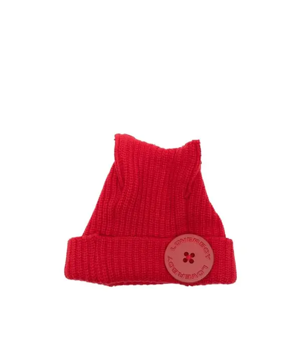 CHARLES JEFFRREY LOVERBOY Ribbed Knit Beanie Hat