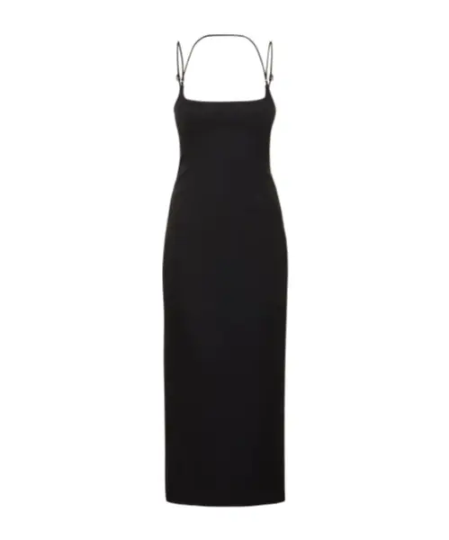 Attico Sleeveless Forked Detail Dress