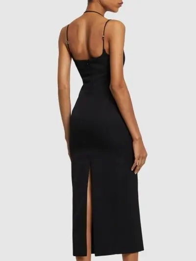 Attico Sleeveless Forked Detail Dress