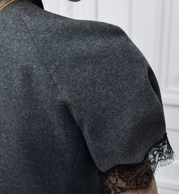 Dior Short Sleeves Jacket With Lace Details