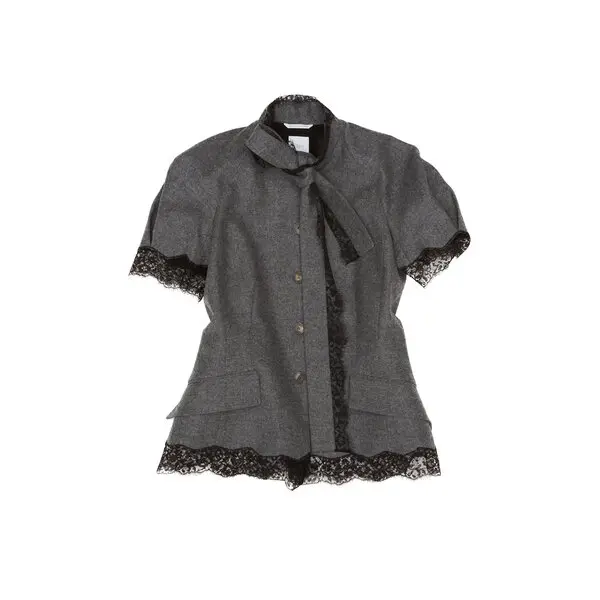 Dior Short Sleeves Jacket With Lace Details