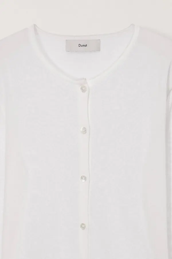 DUNST Sheer-finish Button-up Cardigan