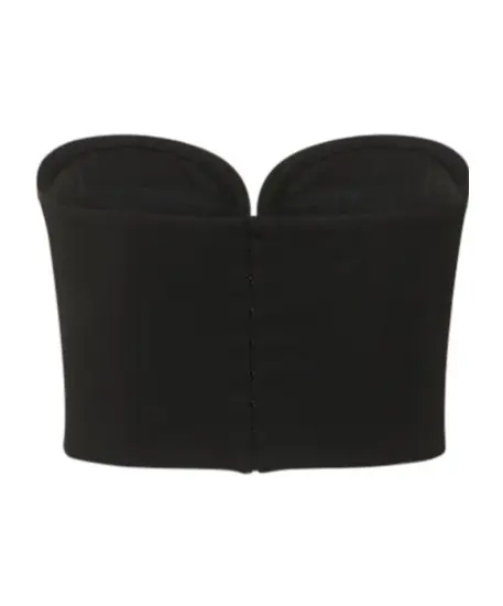 Magda Butrym Crepe Bustier With 3d Floral Appliques