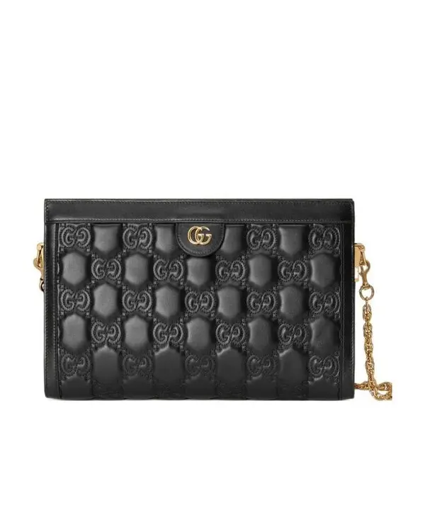 Gucci Gg Quilted Leather Crossbody Bag