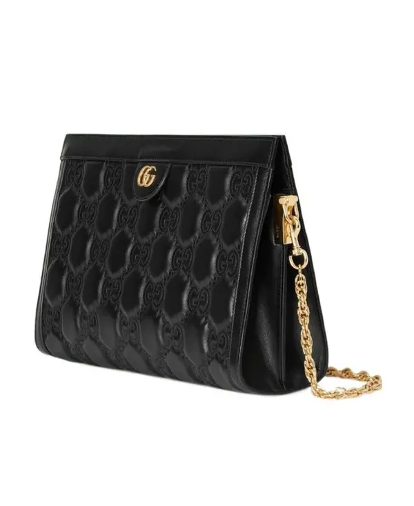 Gucci Gg Quilted Leather Crossbody Bag