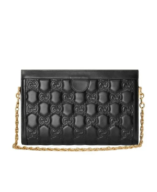 Gucci Gg Quilted Leather Crossbody Bag