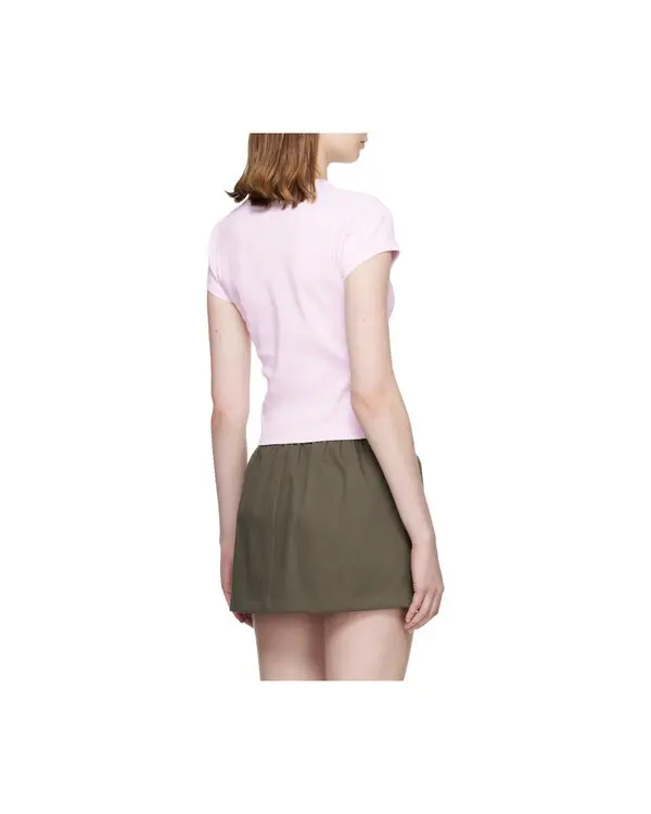 Alexander Wang Crystal Hotfix Graphic T-shirt
