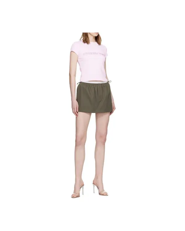 Alexander Wang Crystal Hotfix Graphic T-shirt