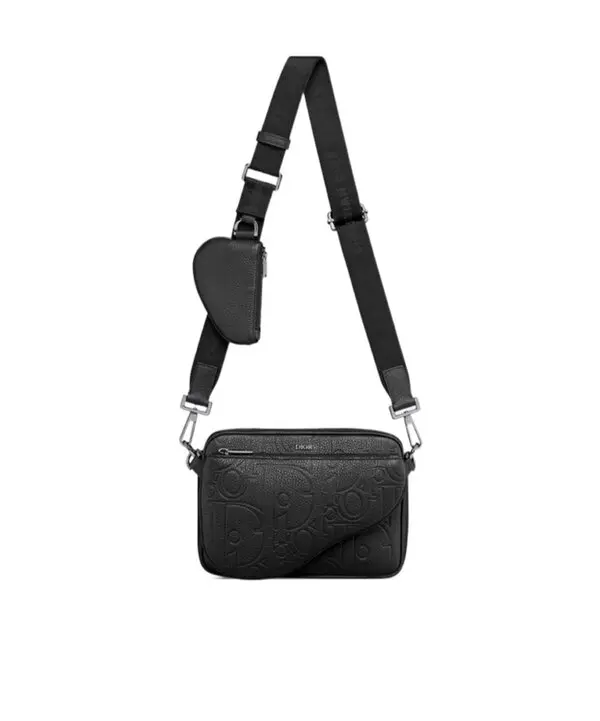 Dior Saddle Triple Pouch - Black