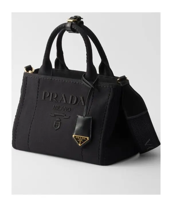 Prada Logo-embroidered Tote Bag