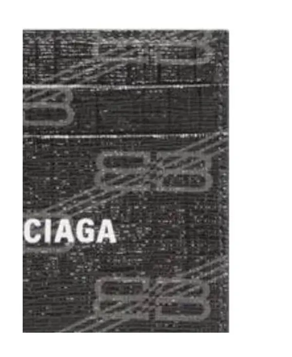 Balenciaga Logo Print Cardholder Wallet