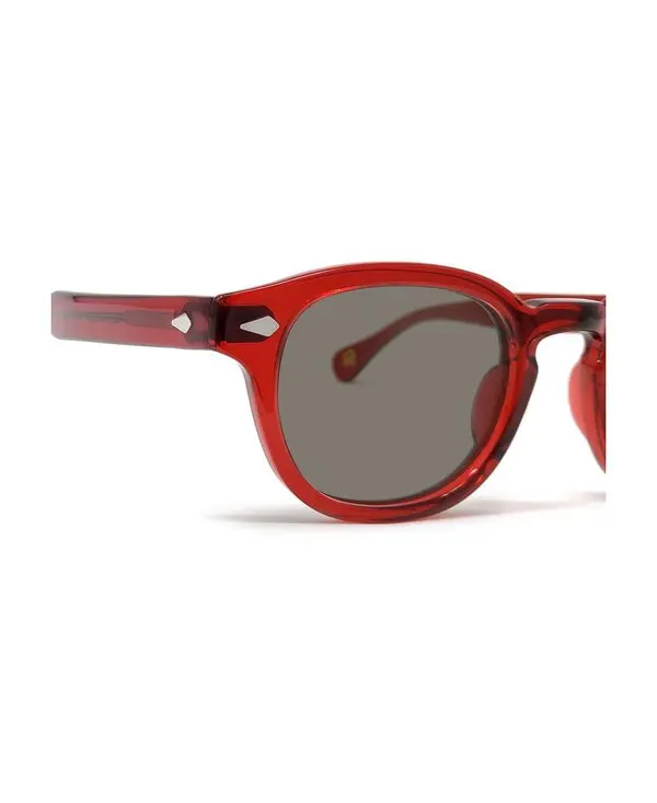 MOSCOT Miltzen Oval Frame Sunglasses - Gray