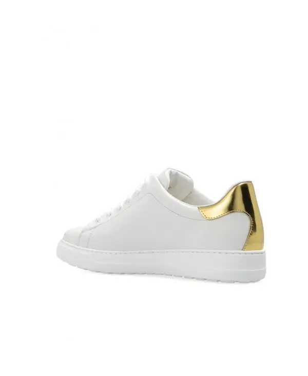 FERRAGAMO Gancini Print Leather Sneakers
