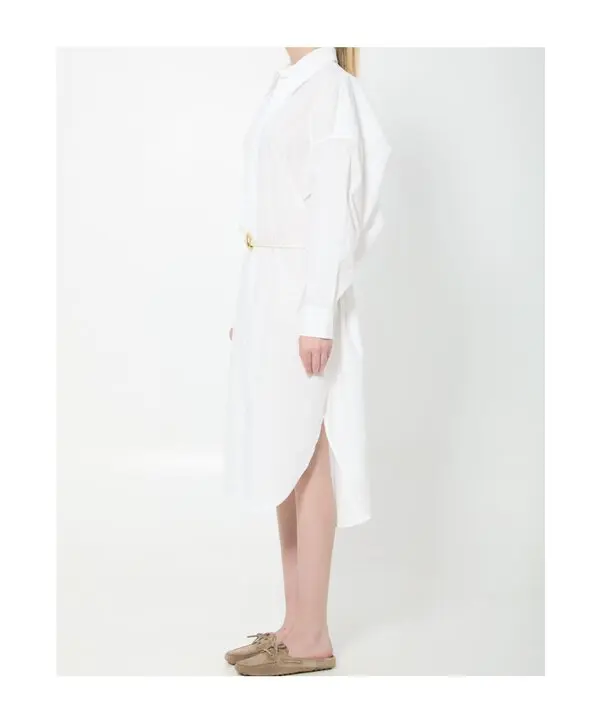 THE FRANKIE SHOP Organic Cotton Midi Shirt Dress