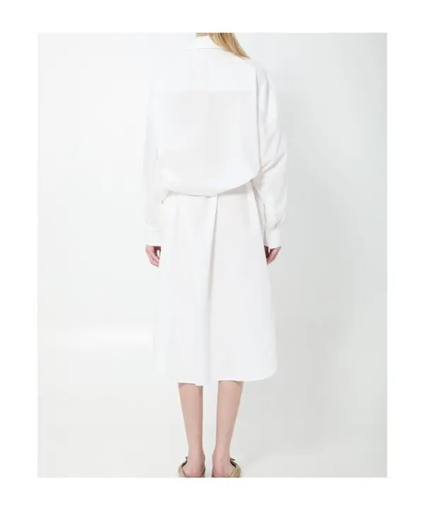 THE FRANKIE SHOP Organic Cotton Midi Shirt Dress
