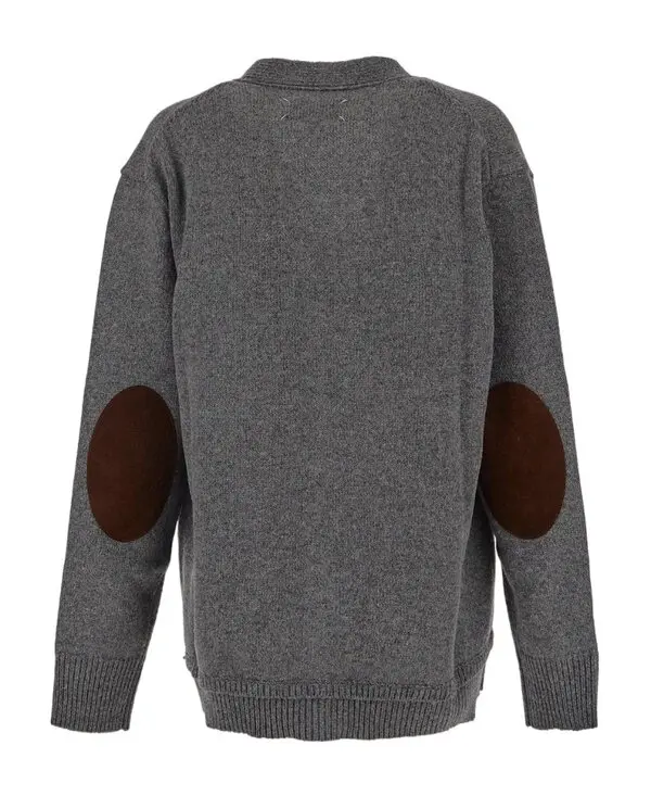 MAISON MARGIELA Buttoned Knitted Cardigan - Grey