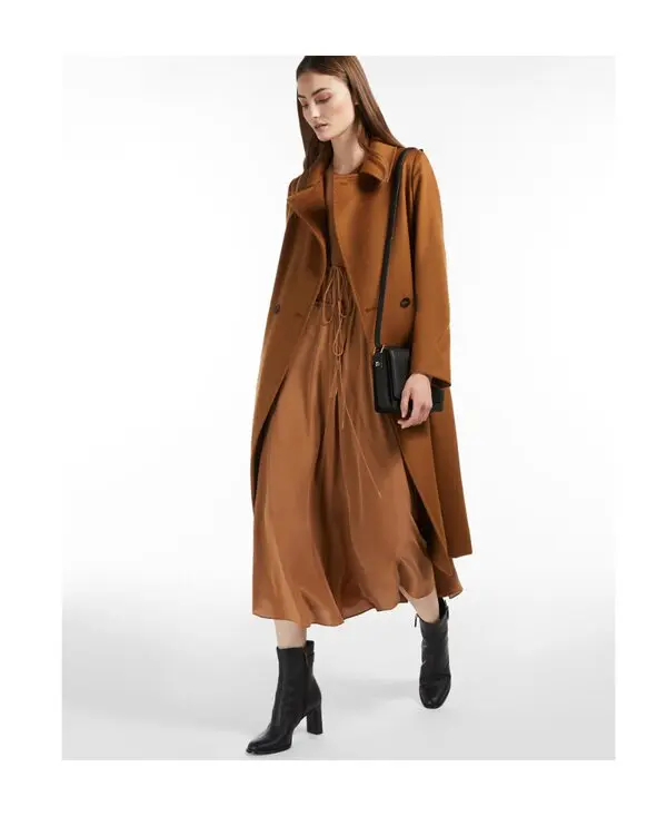 Max Mara Double-breasted Long Coat - Brown