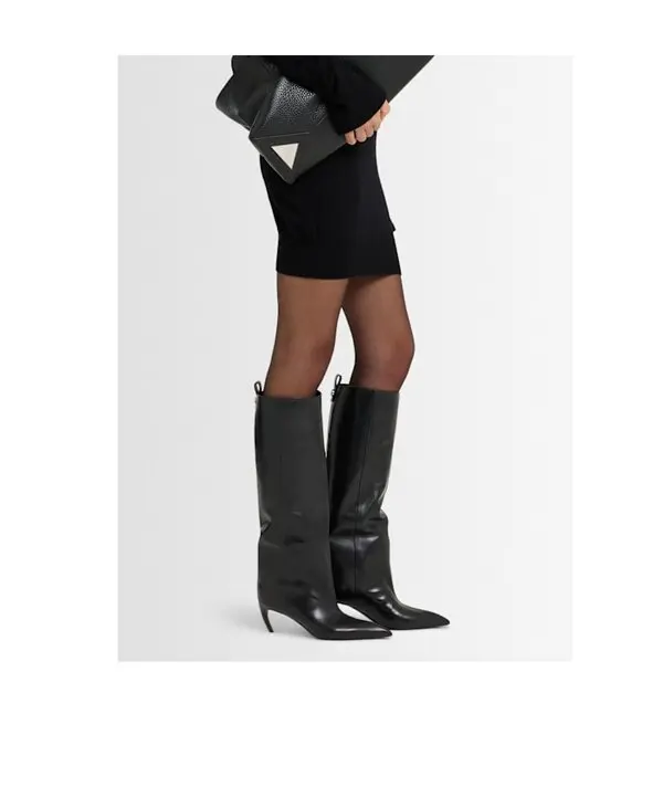 Attico 65mm Heeled Leather High Boots