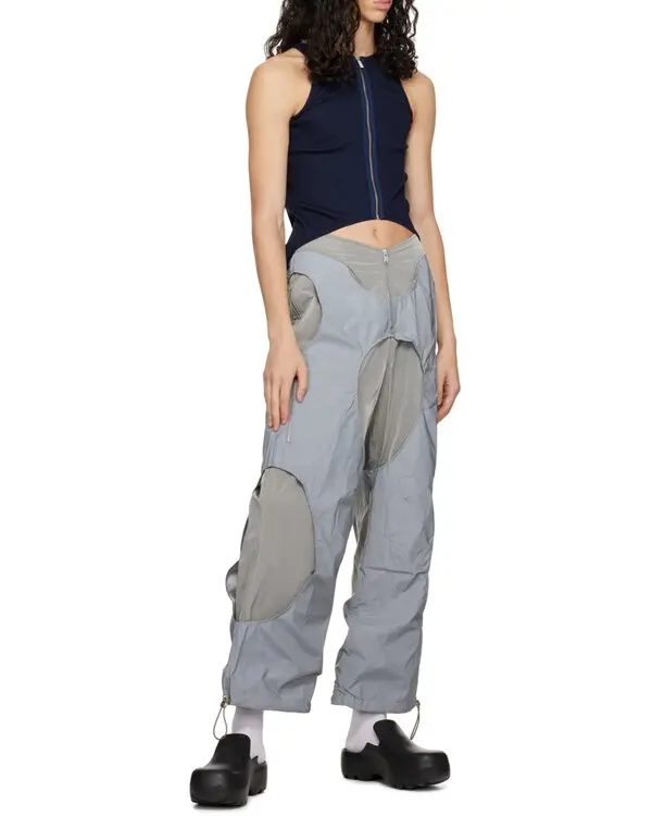 DION LEE Navy Corset Tank Top