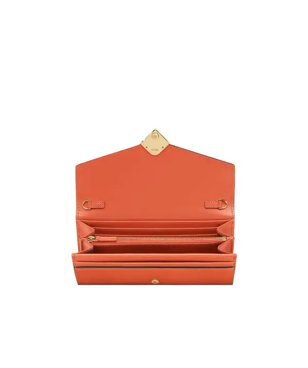 Fendi Ff Diamonds Chain-linked Continental Wallet