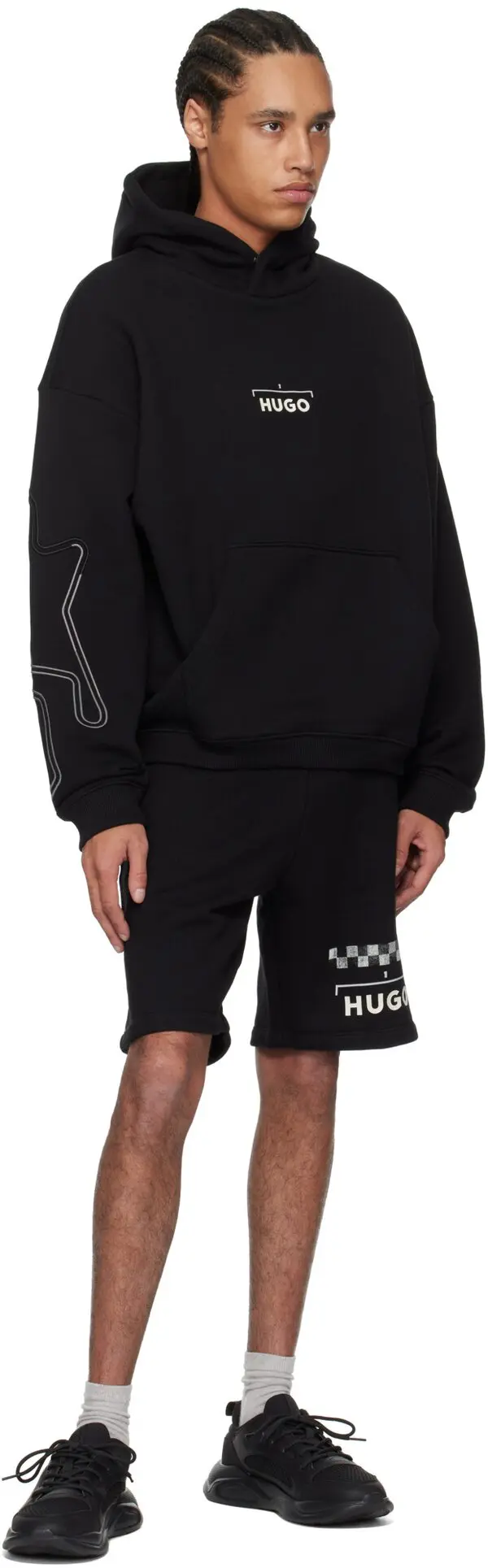 Hugo Boss Logo Embossed Lace-up Sneakers