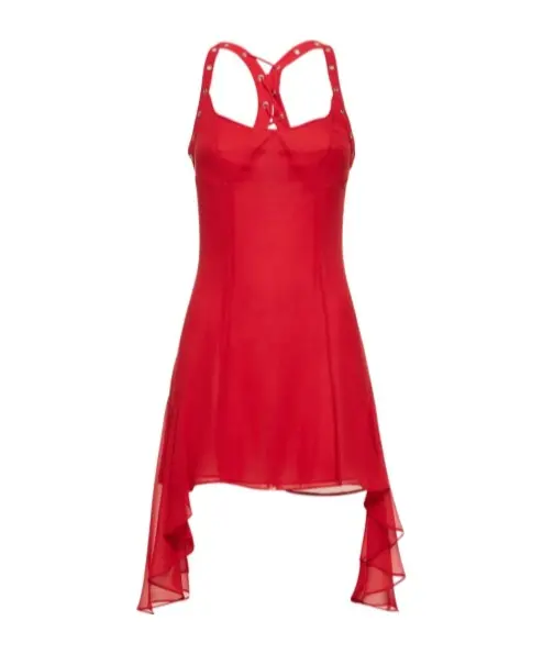 Attico Pleated Mini Dress