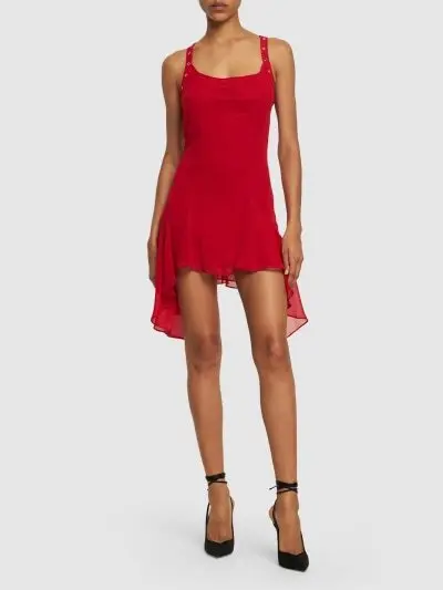 Attico Pleated Mini Dress