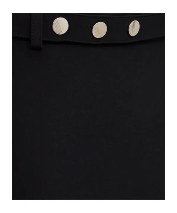 Attico Belted Viscose Blend Mini Skirt