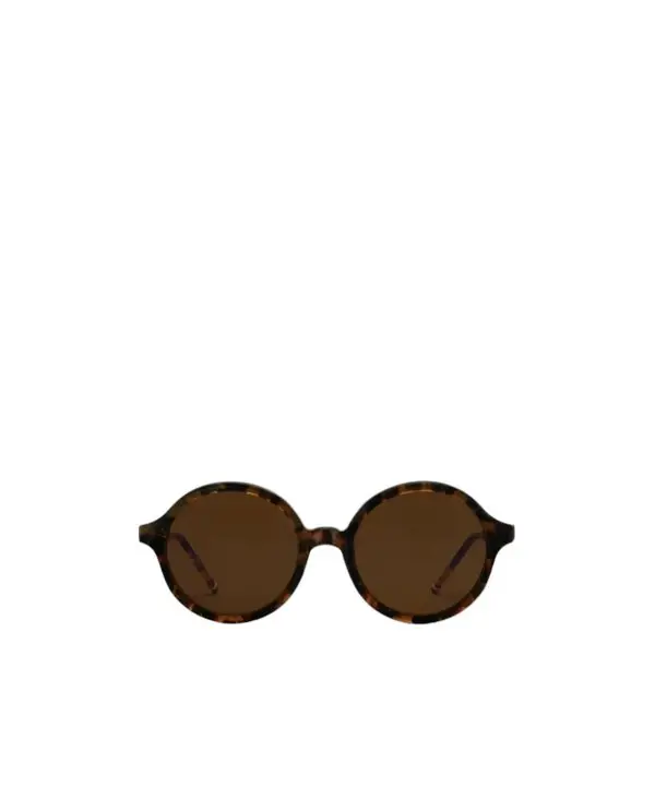 Thom Browne Tortoiseshell Round-frame Sunglasses - Brown