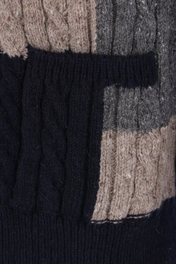 Thom Browne Checked Knitted Cardigan