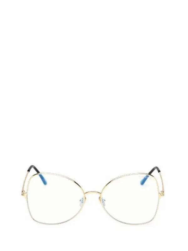TOM FORD Geometric Frame Eyeglasses - White