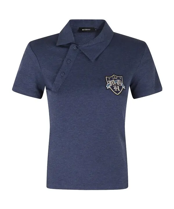 MISBHV Crest Polo Top - Blue