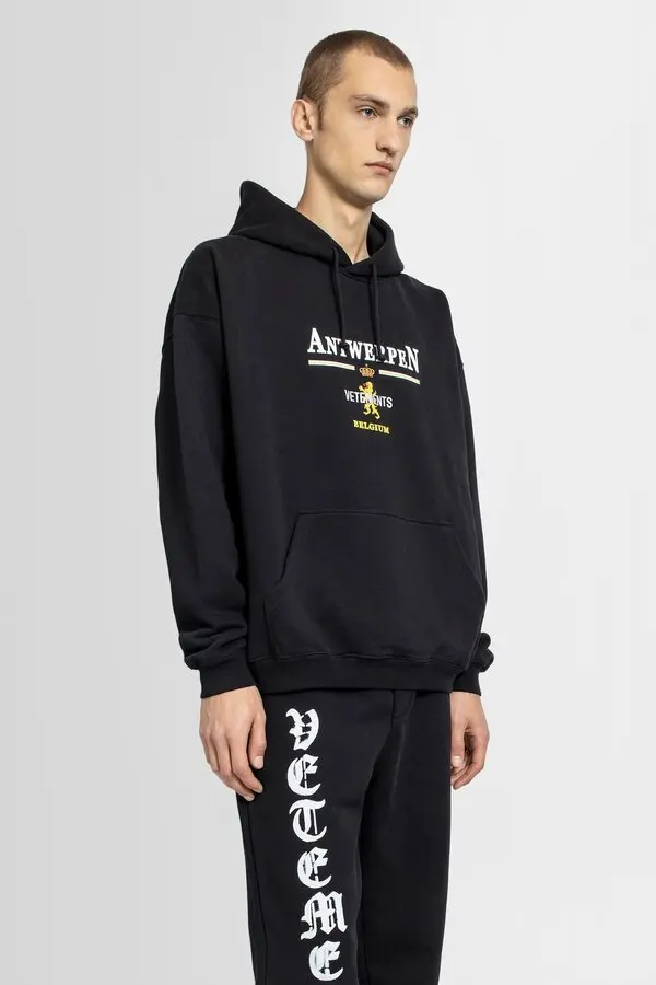 Vetements Antwerp Logo-print Rib-trimmed Hoodie