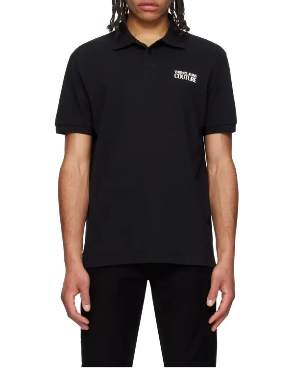 Versace Logo Print Polo