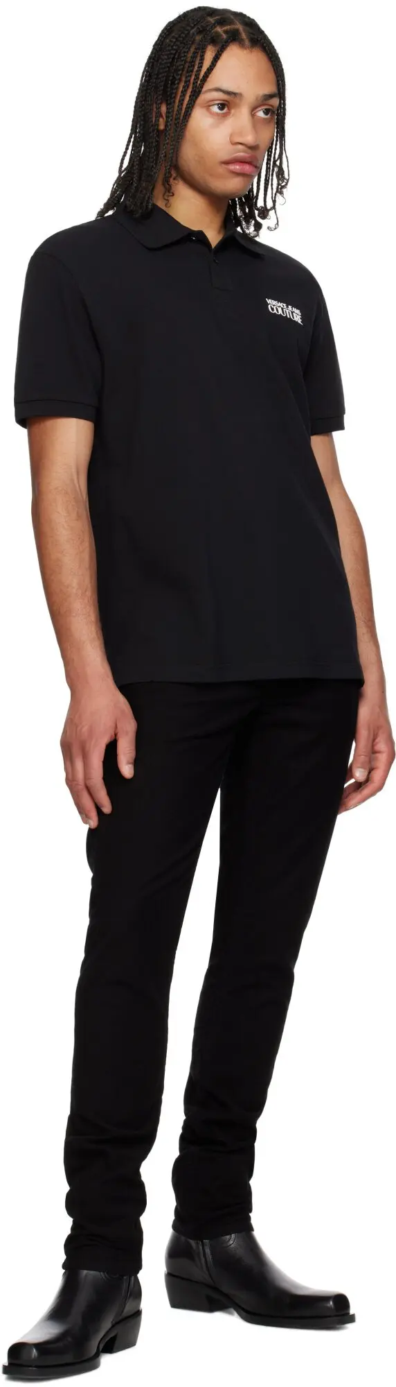 Versace Logo Print Polo