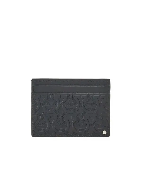 FERRAGAMO Monogram Pattern Embossed Cardholder