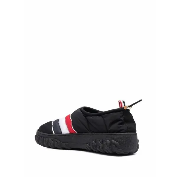 Thom Browne Rwb-stripe Quilted Slip-on Shoes